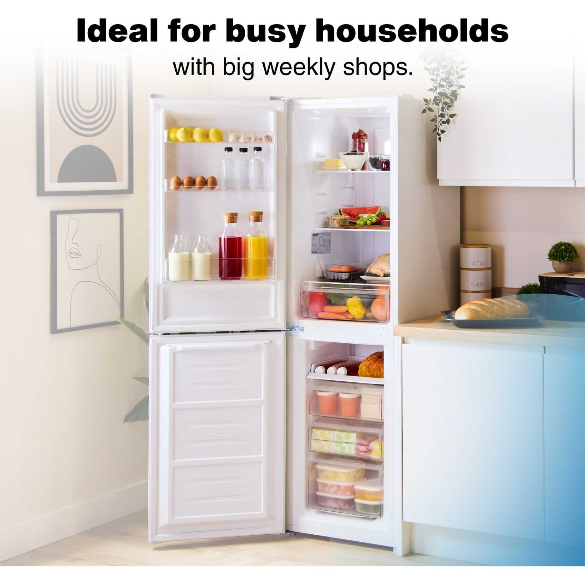 Altimo AFF180552W Frost Free Fridge Freezer - White | Hughes